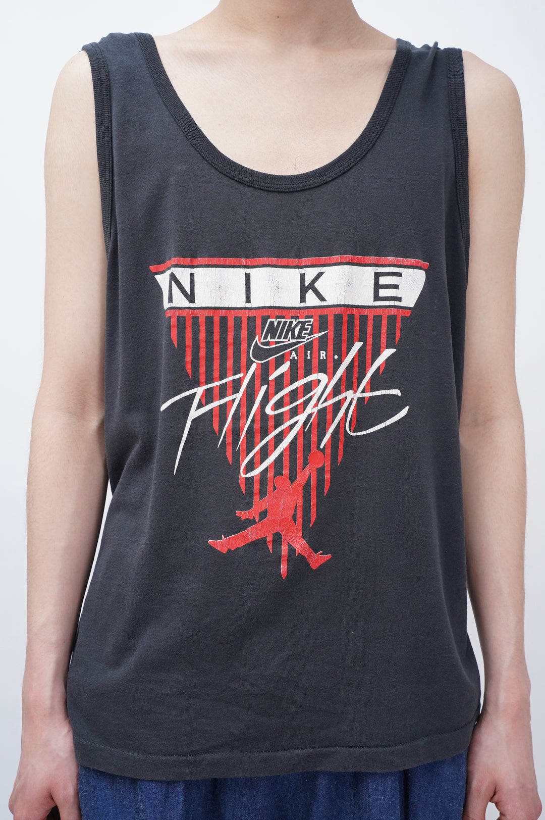 90's "BOOTLEG NIKE" -"AIR JORDAN" Logo Printed Tank Top- – MANHOLE ...