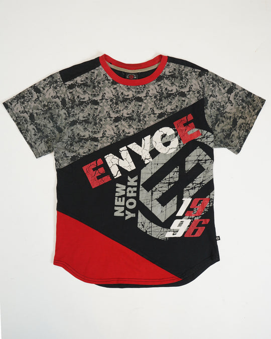 "ENYCE" -Switched Pattern Logo Printed S/S Tee- – MANHOLE ONLINE STORE