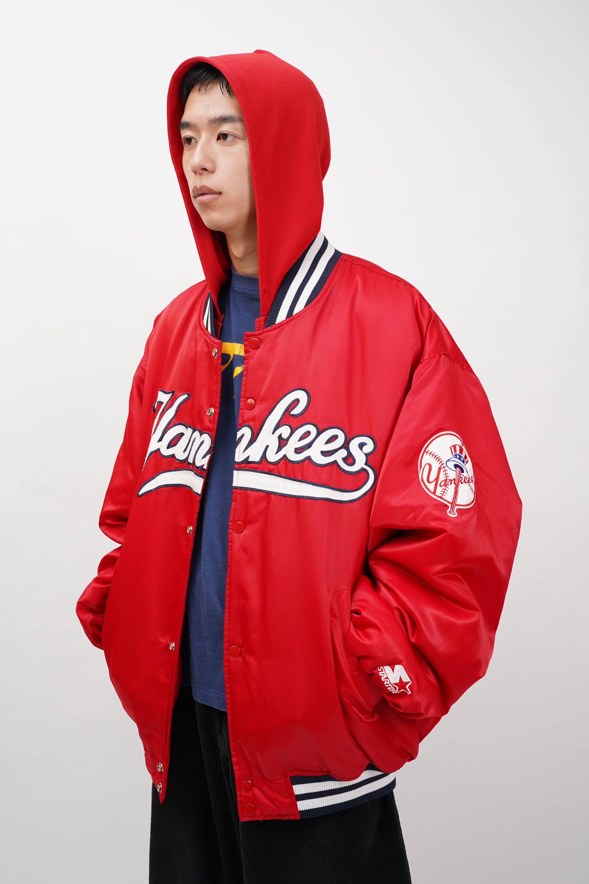 90's "STARTER" -"NY Yankees" Stadium Jacket- – MANHOLE ONLINE STORE